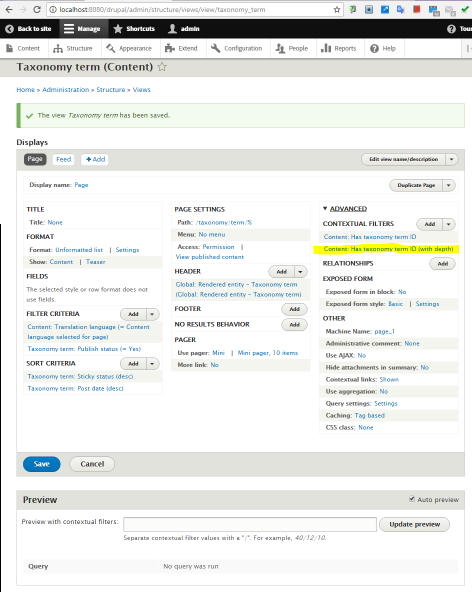 How to display a taxonomy term's immediate children on its page? | Drupal.org